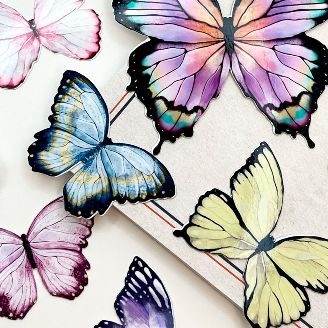 Butterfly Stickers 7 Stickers Butterfly Decal Laptop - Etsy