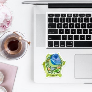 Plant Cell Cross Section Vinyl Sticker, Unique Science Decal ...