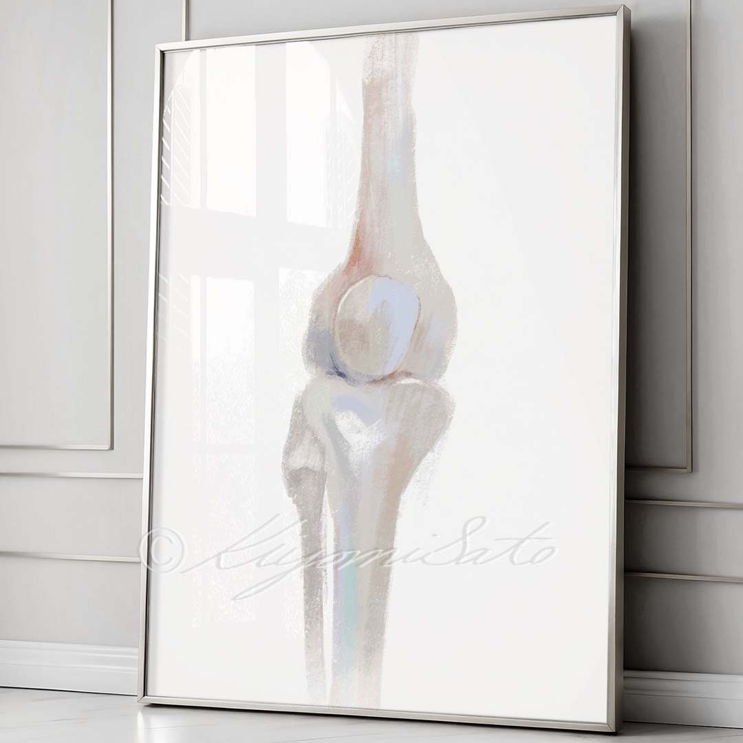 Patella Knee Joint Abstract Art, Orthopedics Art, Physical Therapy Art ...