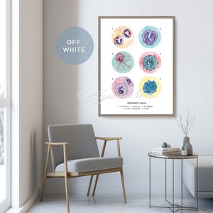 Defensive Cells, Old Academia Style Microbiology Poster, Science Art ...