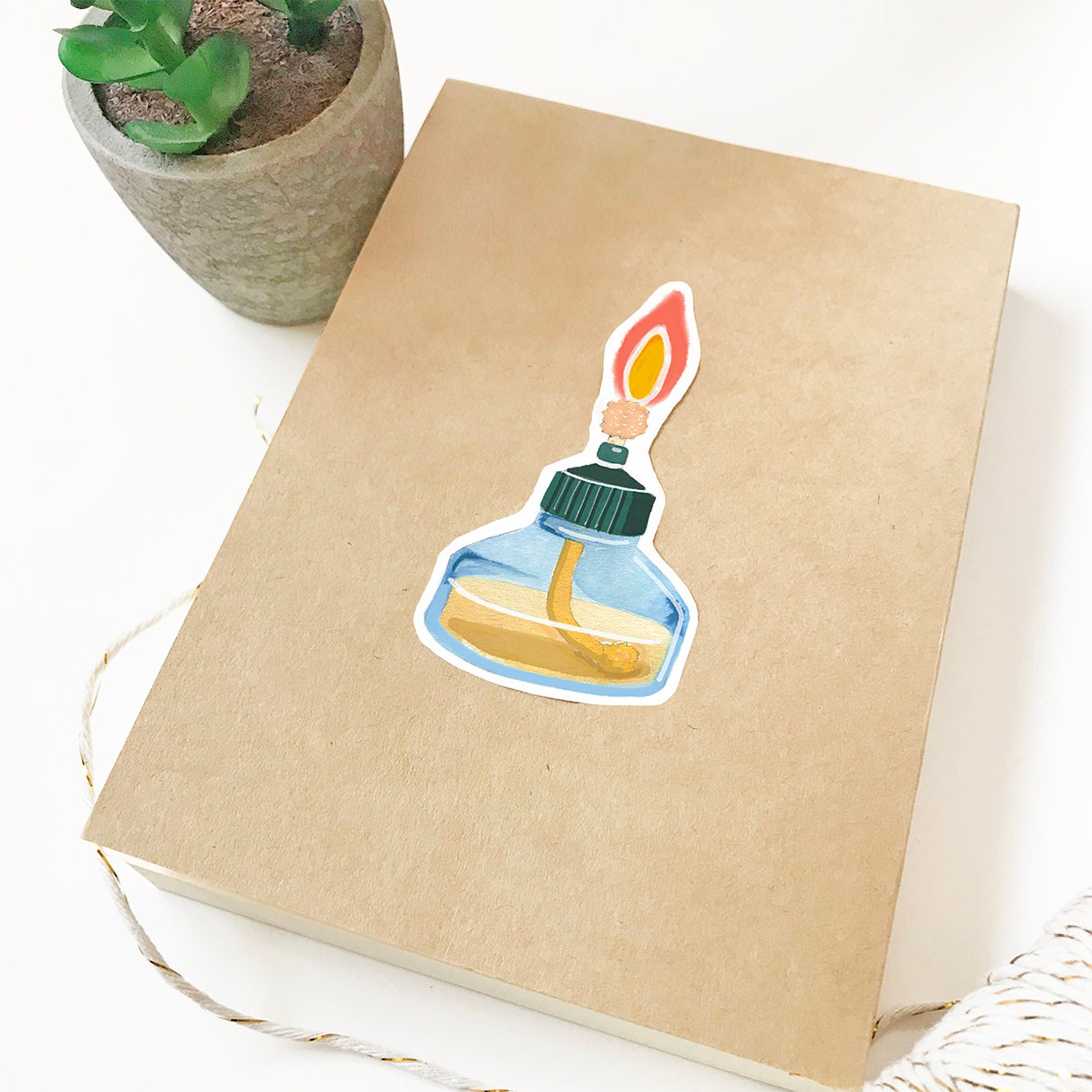 Chemistry Alcohol Burner Vinyl Sticker, Unique Science Sticker Decal - Etsy