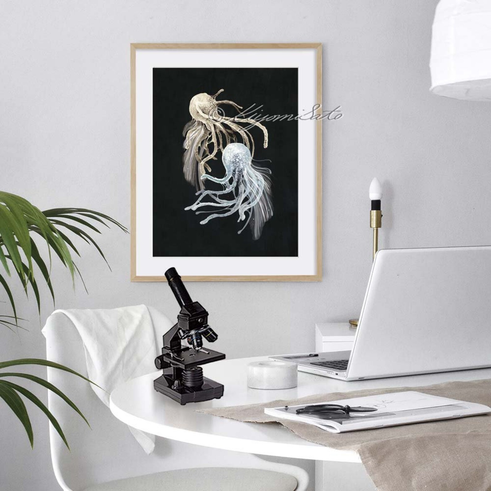 Two Macrophages Science Art Print Biology Wall Decor Poster - Etsy