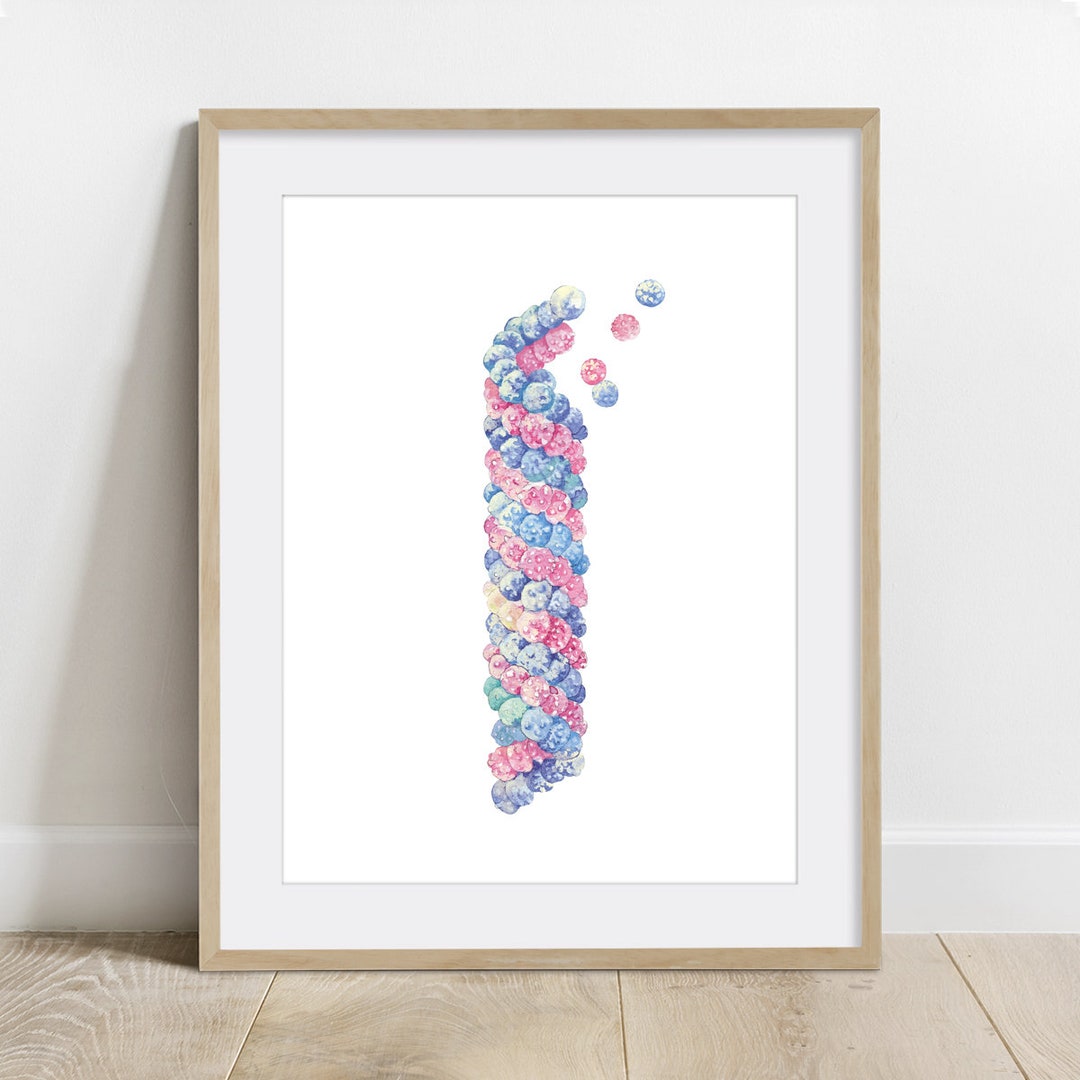 Microtubule Poster, Biology Print, Biochemistry Wall Decor - Etsy