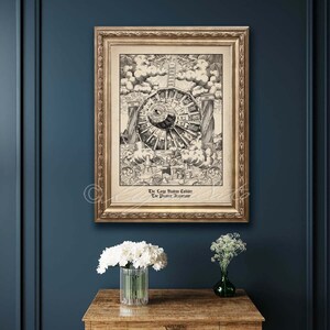 CERN Medieval Style Poster, Print, Cross Hatching Wall Decor, Physics ...
