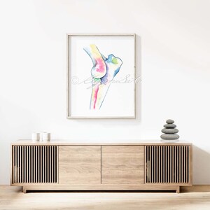 Dog Elbow Bone Art Print, Dog Skeletal System Art, Veterinary Decor ...