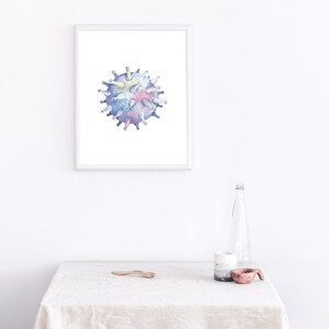 RNA Virus, Science Art, Wall Decor, Molecular Biology Poster, Biology ...