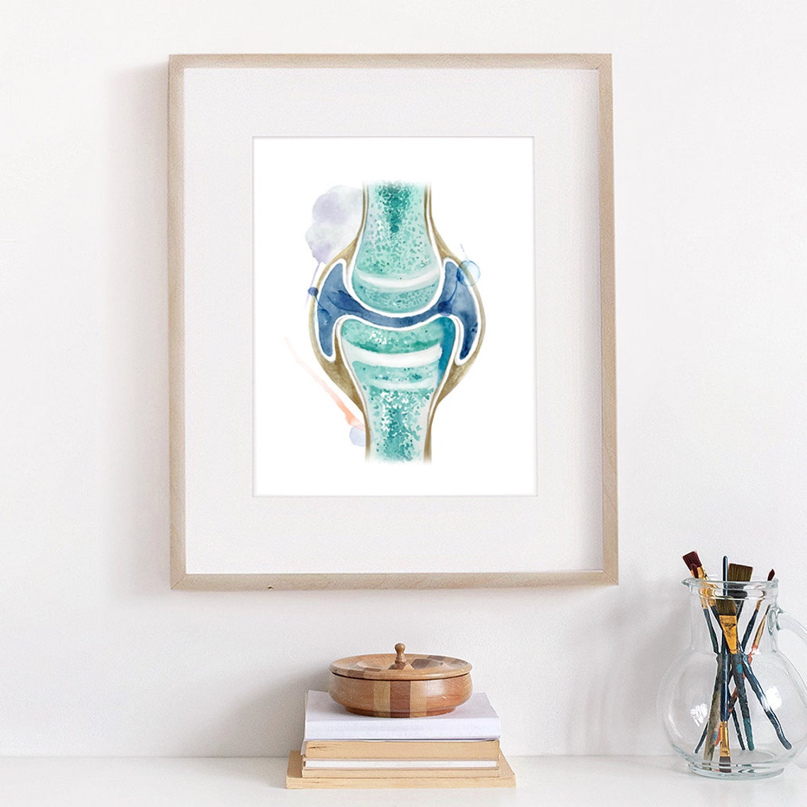 Joint Bone, Synovial Joint, Science Art Poster, Biology, Anatomy Print ...