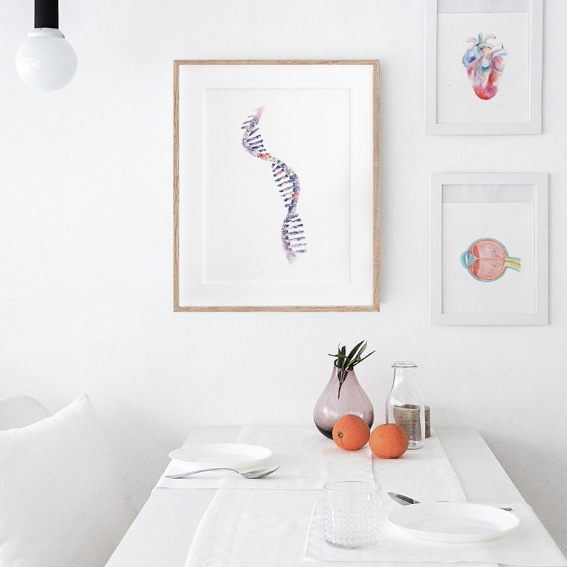 RNA Science Art Biology Poster Molecular Biology print | Etsy