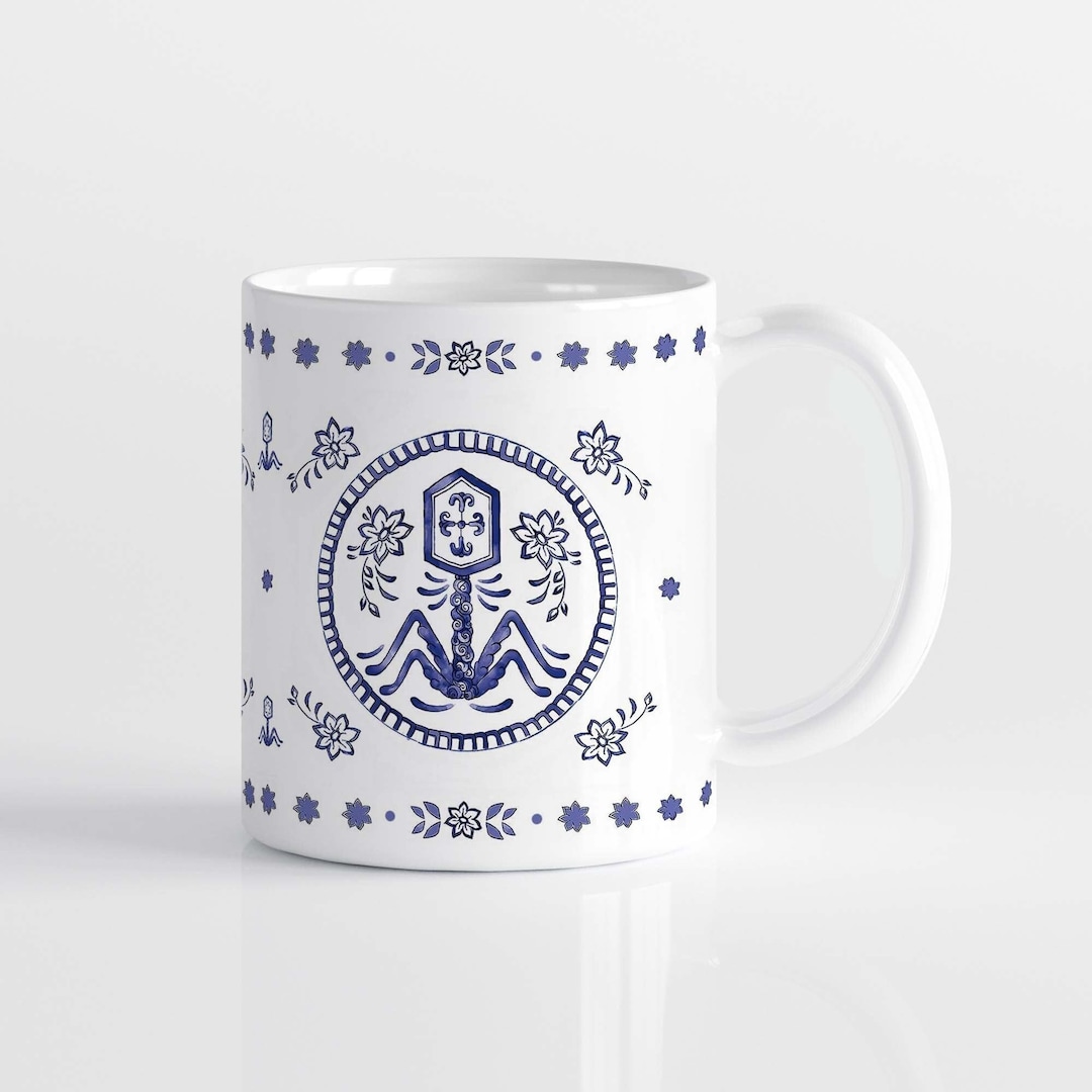 Virus Bacteriophage Porcelain Mug Science Microbiology Gift Mug ...