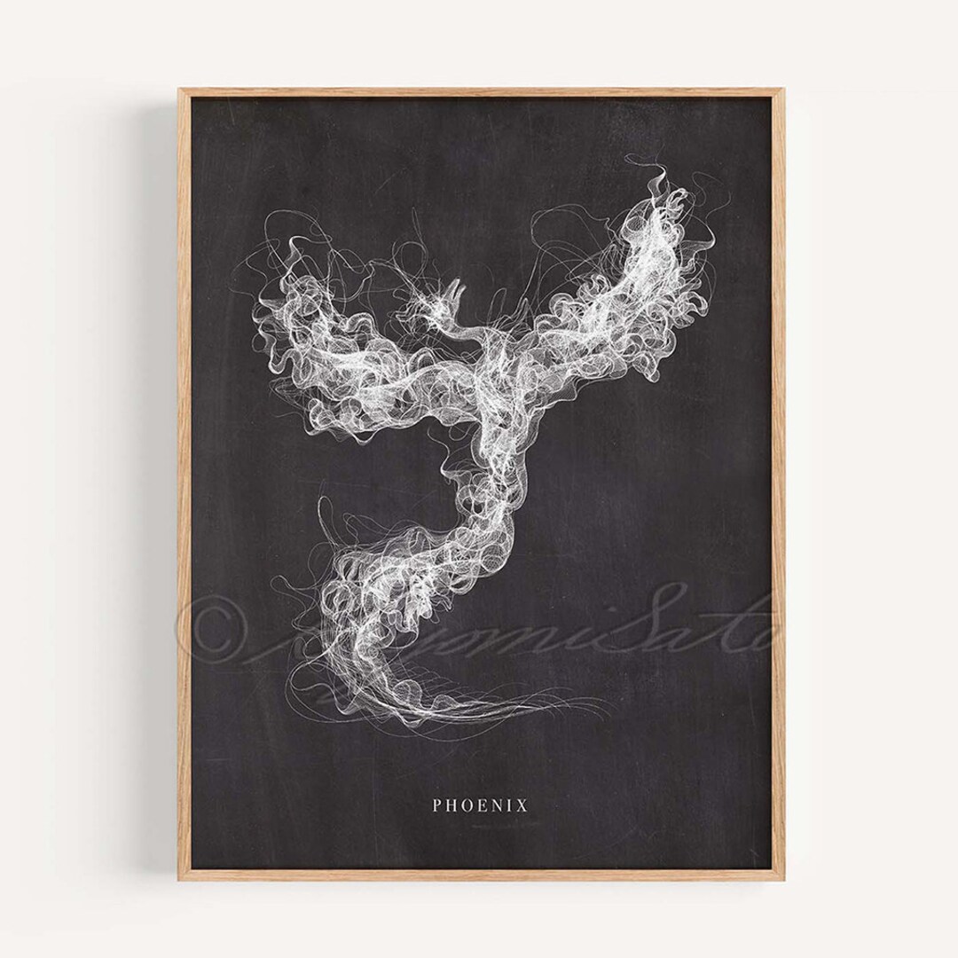 Phoenix Art Print, Alchemy Poster Wall Decor - Etsy