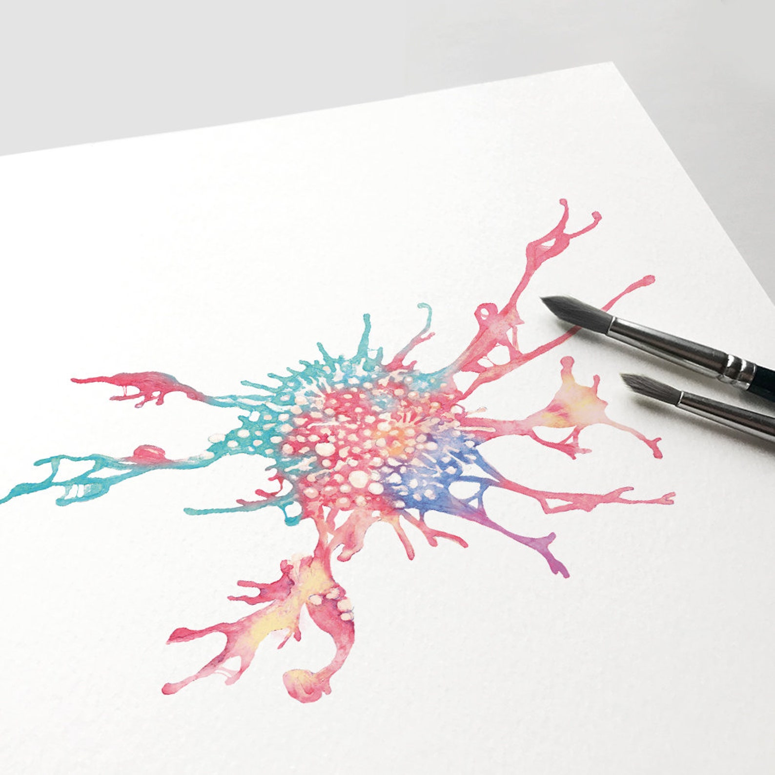 Cancer Cell Science Art Print Biology Poster Molecular - Etsy