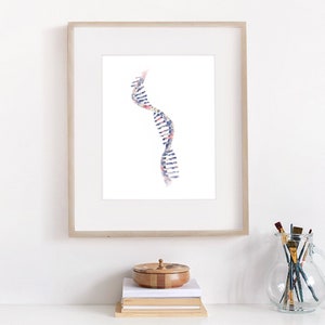 RNA Science Art Biology Poster, Molecular Biology Print, Biochemistry ...