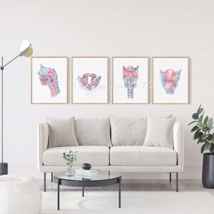 SLP Art 4 Print Set, Speech Language Pathology Art Poster, Science Art ...