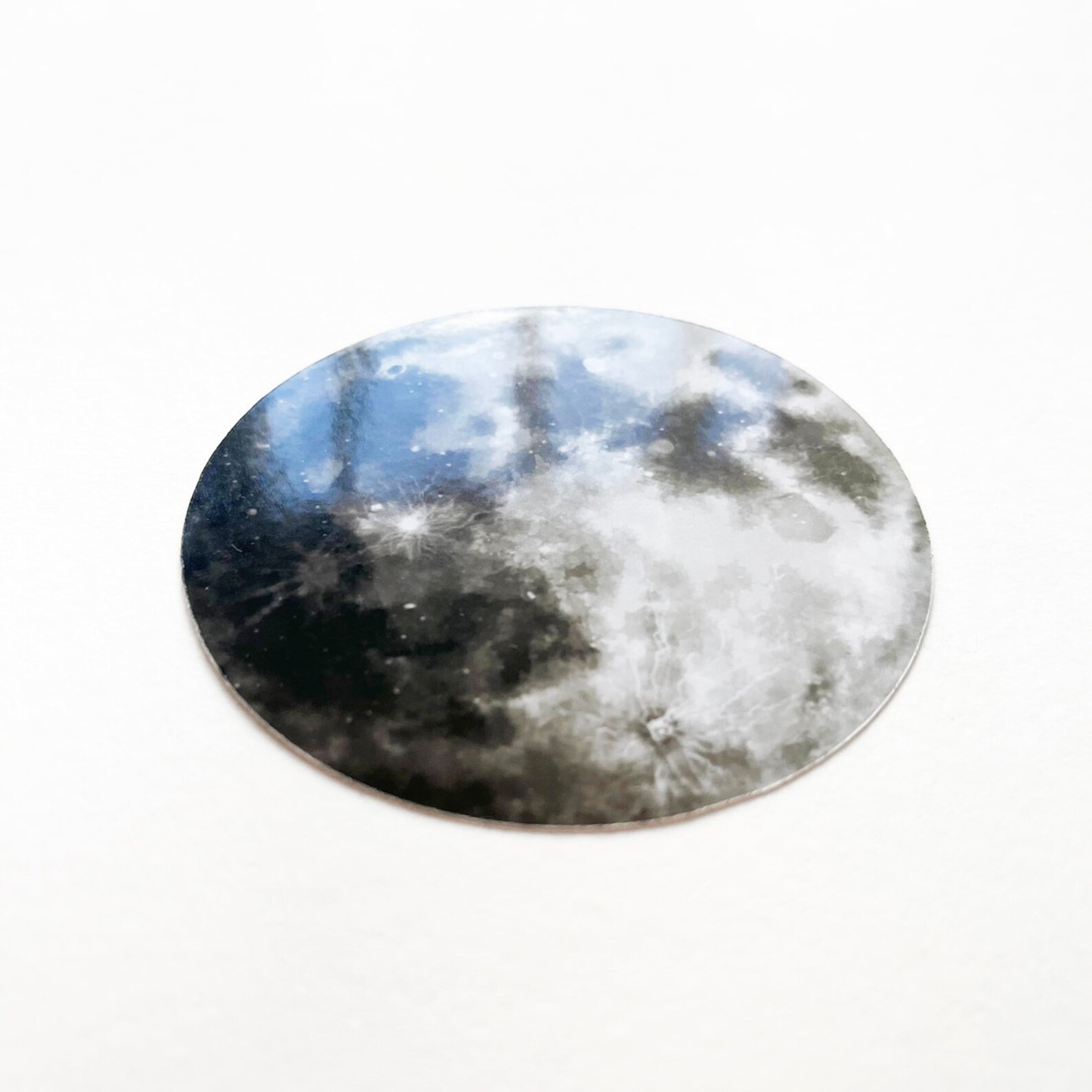 Moon Vinyl Sticker 2 Inches Unique Moon Decal Laptop Sticker - Etsy