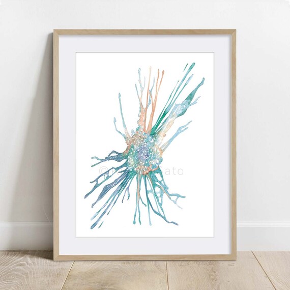 Dendritic Cell Science Art Print Biology Wall Decor Poster | Etsy