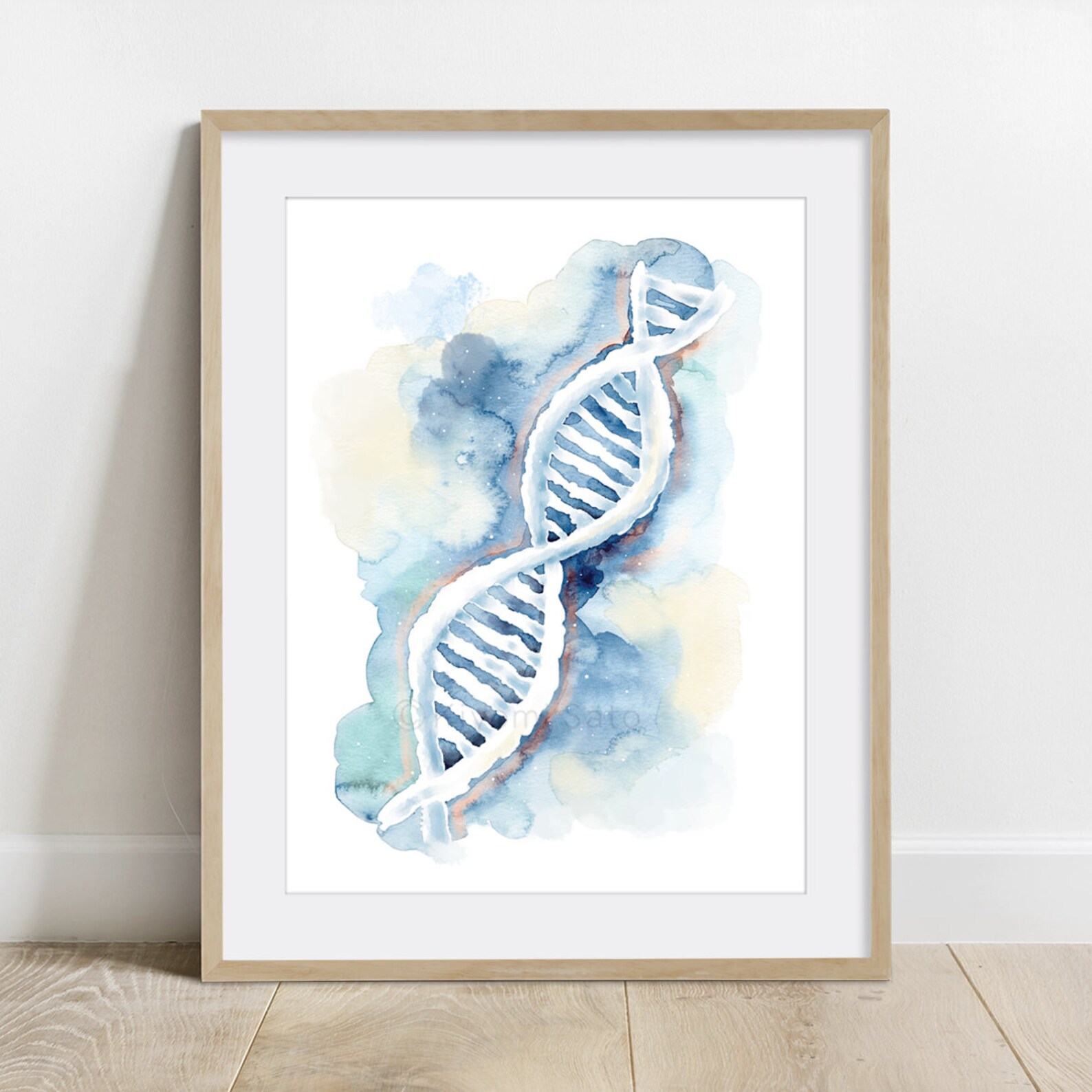 DNA Abstract Art Genetics Poster Molecular Biology Print | Etsy