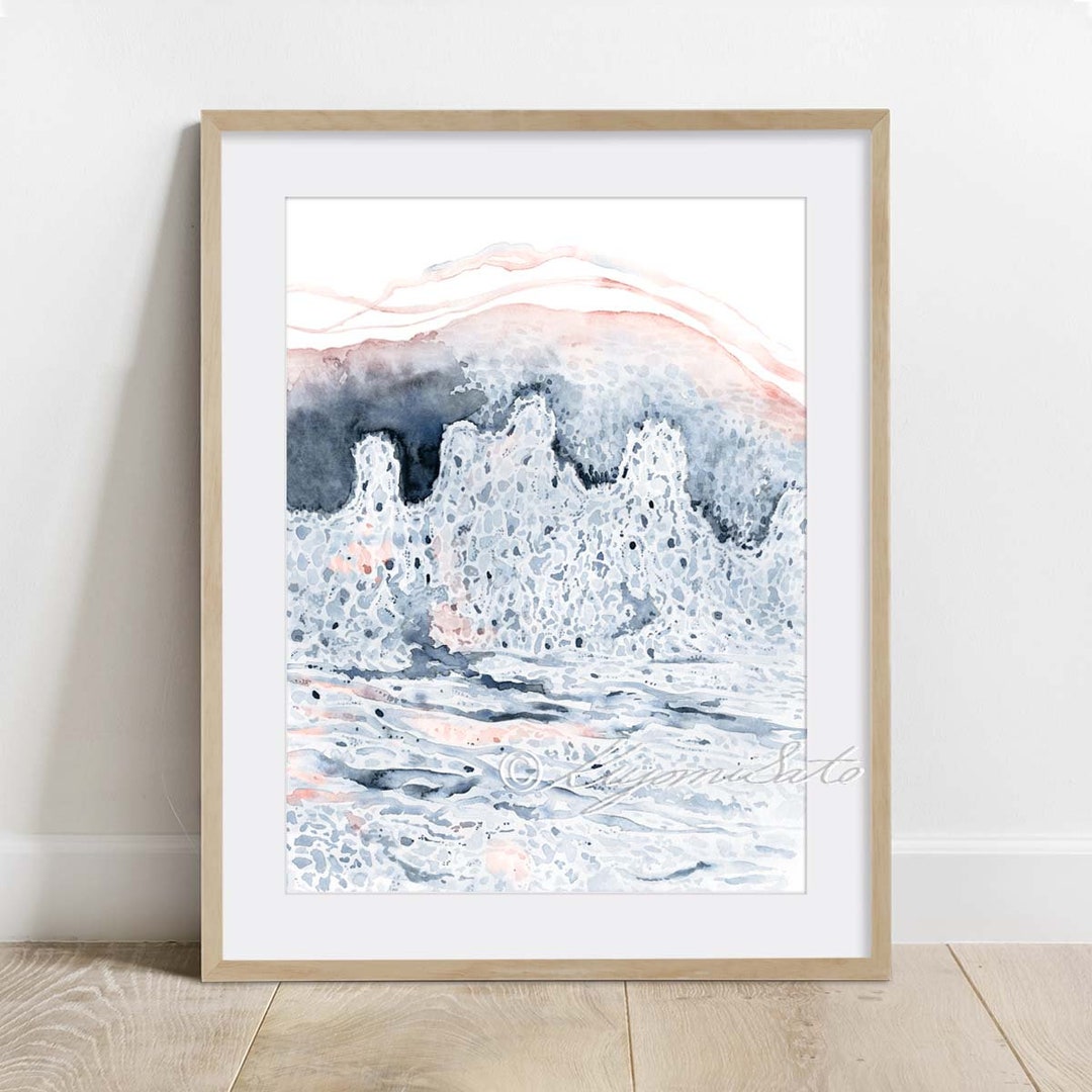 Thin Skin Histology Art Poster, Epidermis Histology Watercolor Art ...