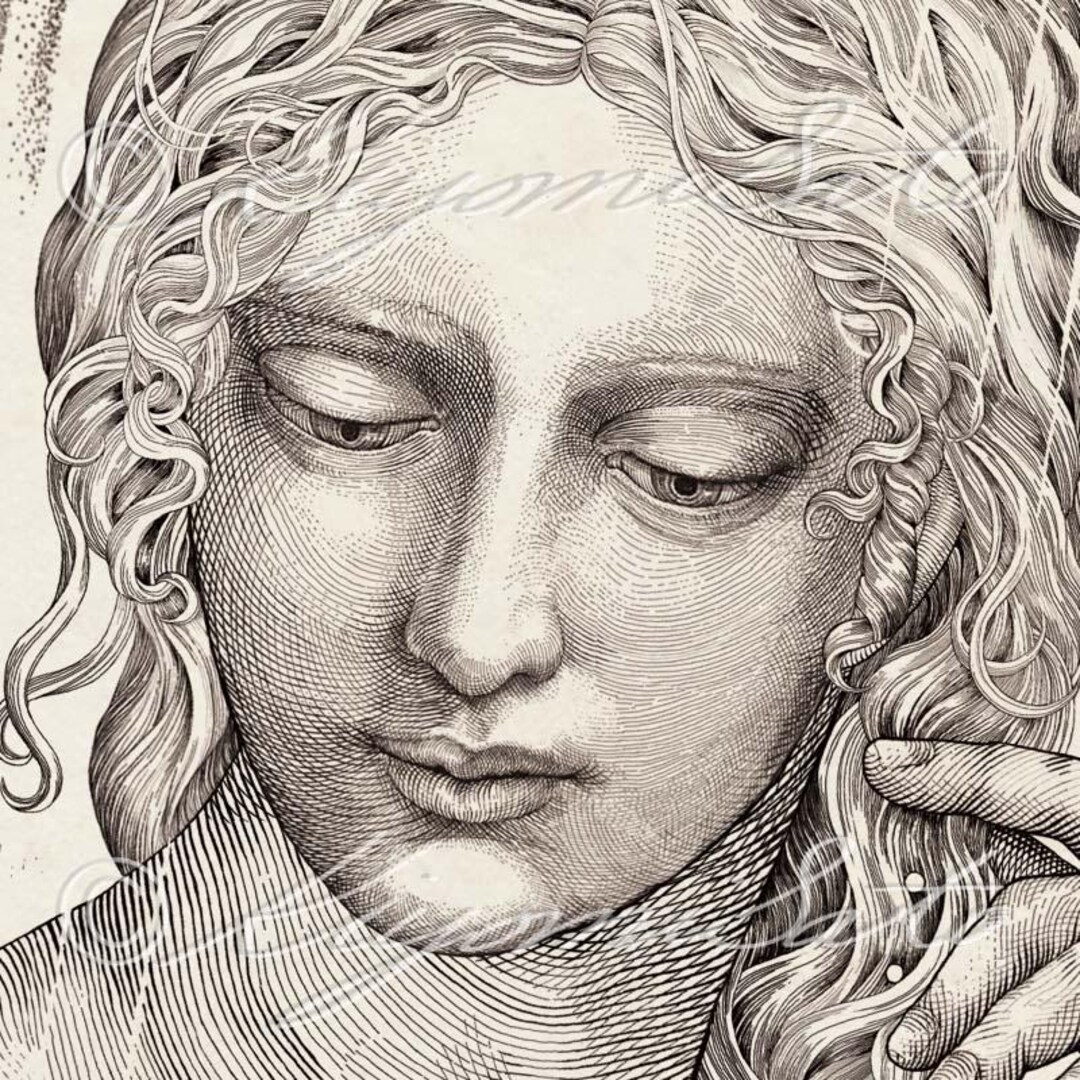 Gaia, Greek Myth Art Poster, Mythology Illustration, Greek Myth Earth ...