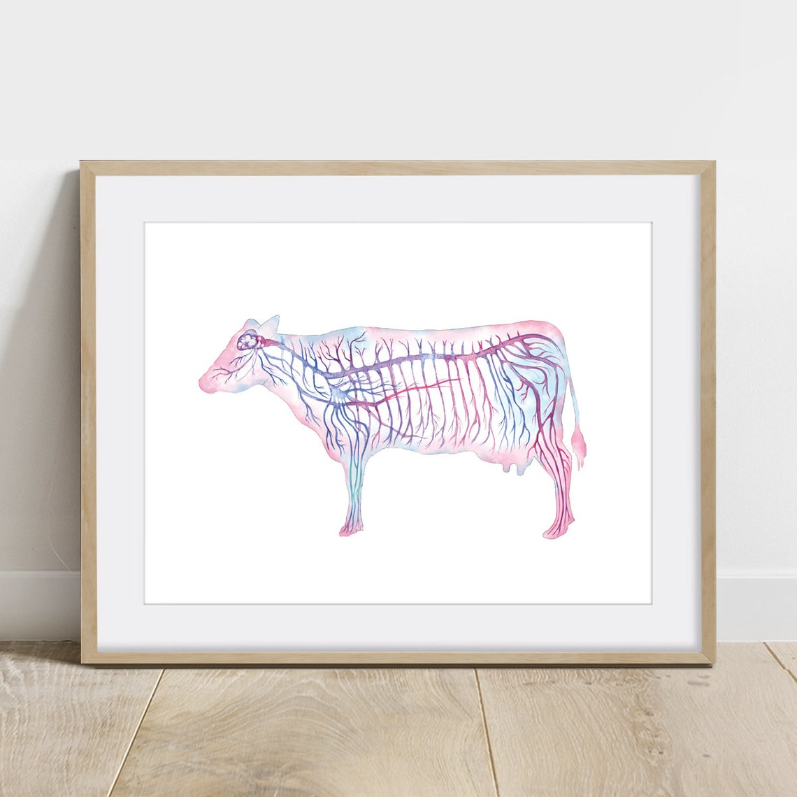 Cattle Nervous System Science Art Poster Veterinary Decor - Etsy