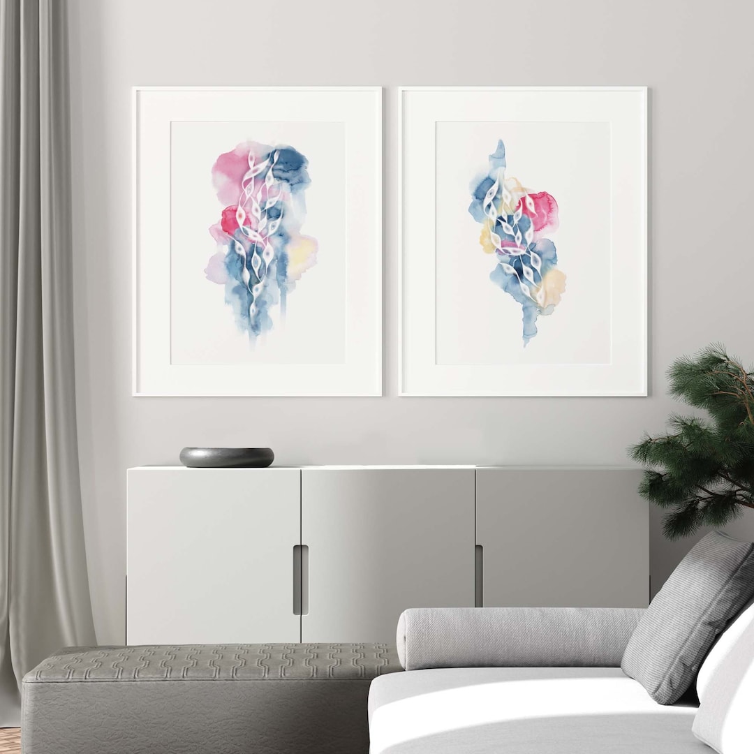 Stem Cell Poster Set of 2 Science Art Print Biology Wall - Etsy