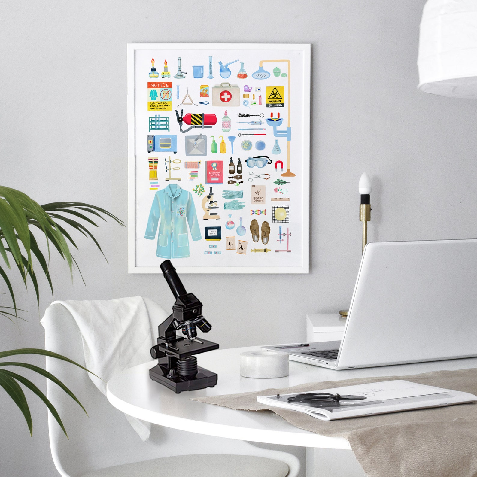 Things in the Science Lab Poster Print Geek Wall Art Decor - Etsy UK