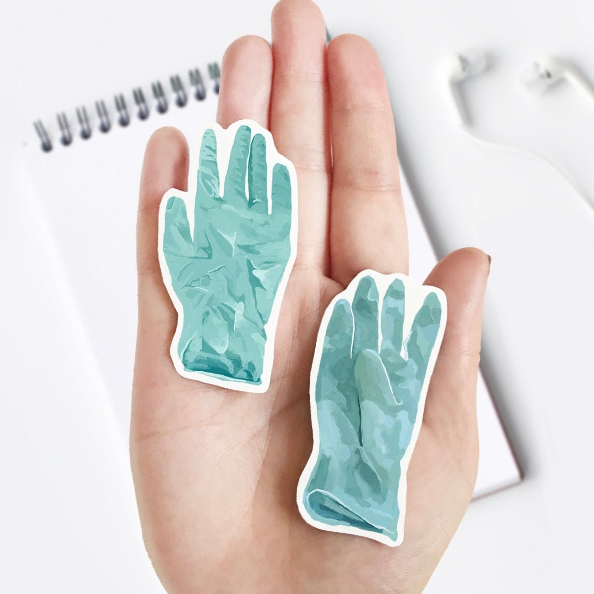 Lab Gloves Vinyl Stickers Unique Science Biology Sticker - Etsy