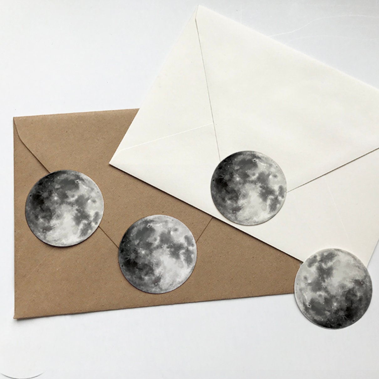 Moon Vinyl Sticker 2 Inches Unique Moon Decal Laptop Sticker | Etsy