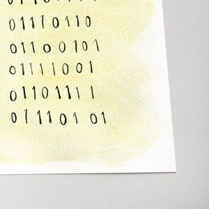 Binary Code "i Love You" Poster, Print, Science Art Wall Decor, 5 X 7 ...