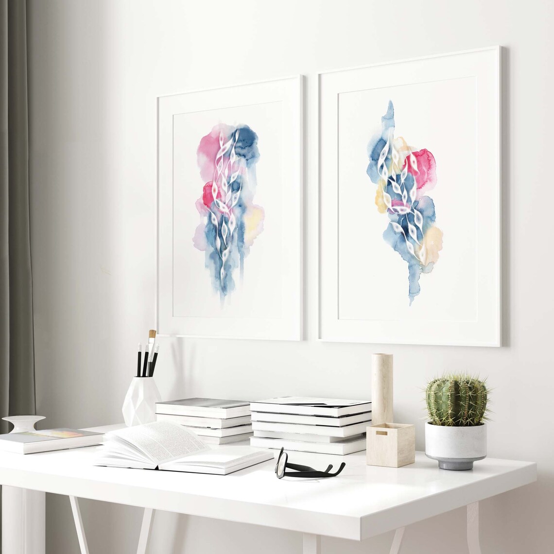 Stem Cell Poster Set of 2 Science Art Print Biology Wall - Etsy