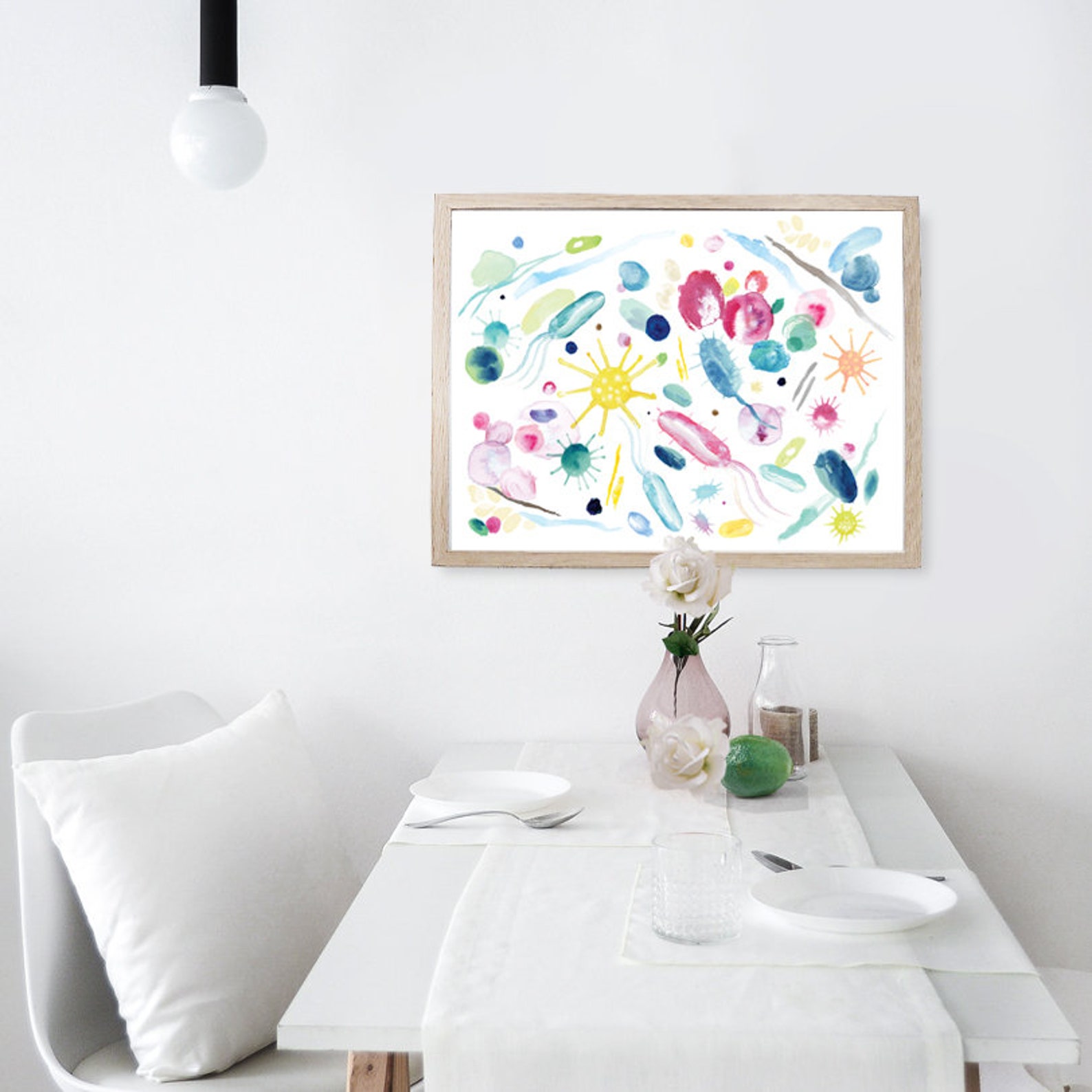 Amoeba Virus Bacteria Poster Science Art Microbiology Print | Etsy