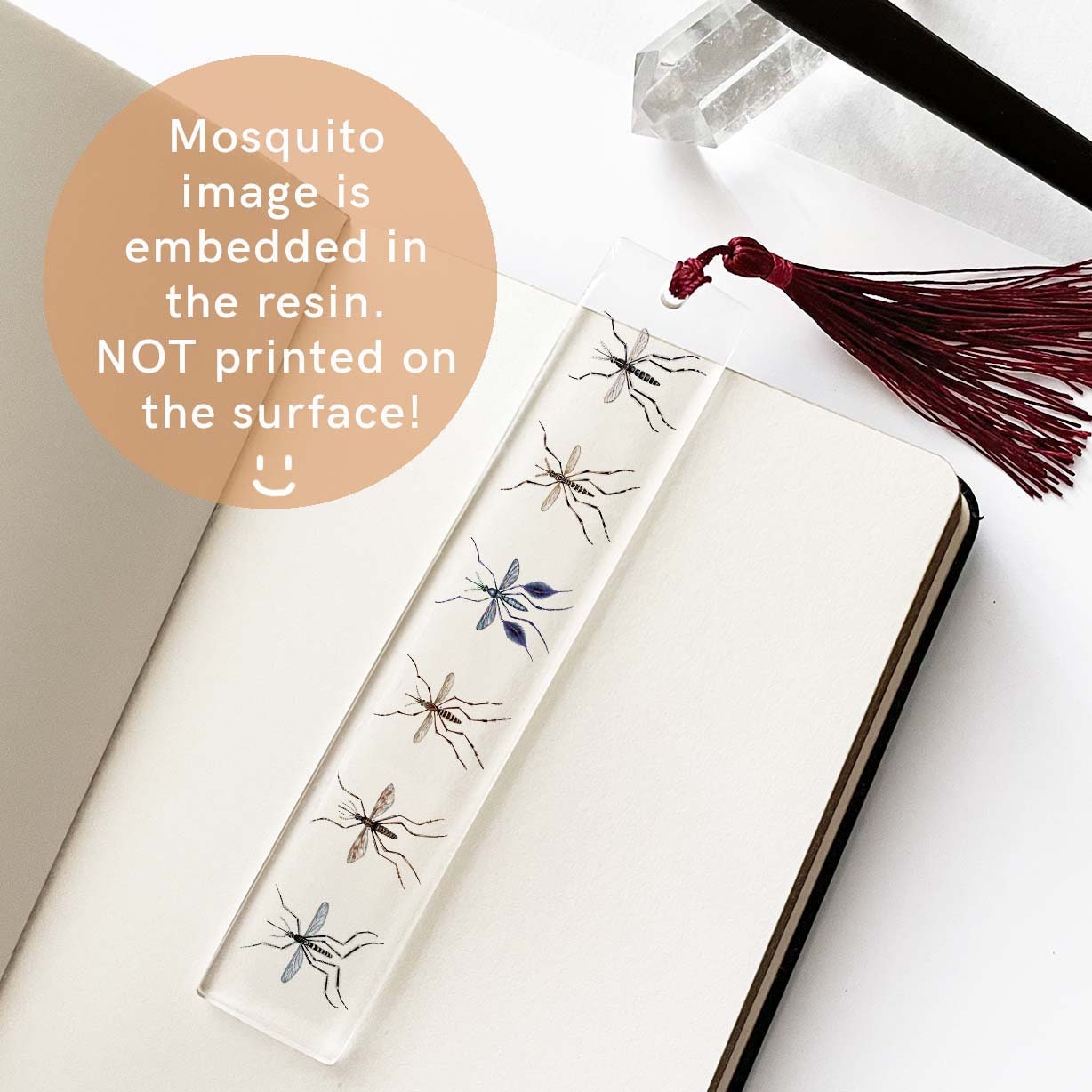 Mosquito Collection Clear Bookmark, Unique Science Gift, Microbiology ...