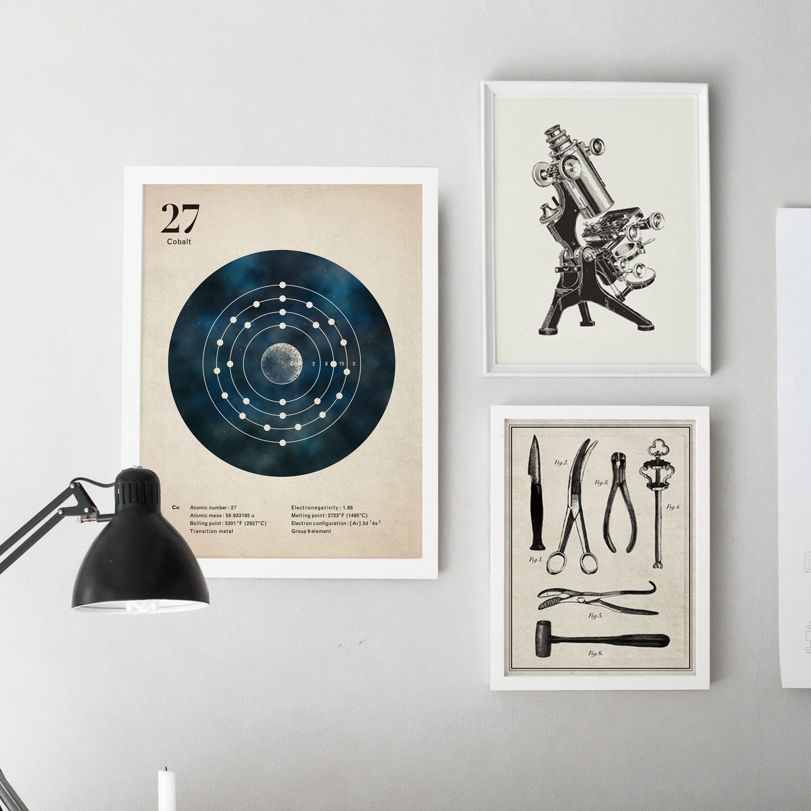 Cobalt Electron Shells Poster Science Art Print Wall Decor - Etsy