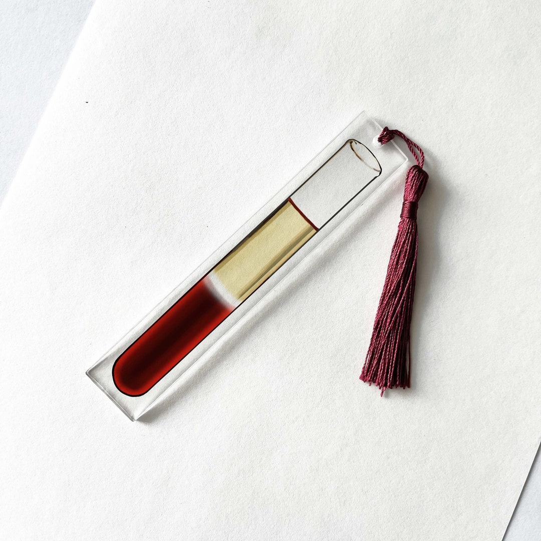 Blood Test Tube Bookmark, Unique Science Gift, Lab Tech Inspired ...