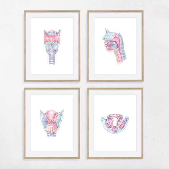 SLP Art 4 Print Set Speech Language Pathology Art Poster - Etsy