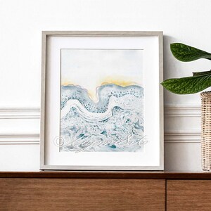 Dermatology Art, Watercolor Epidermis Art Poster, Histology Watercolor ...