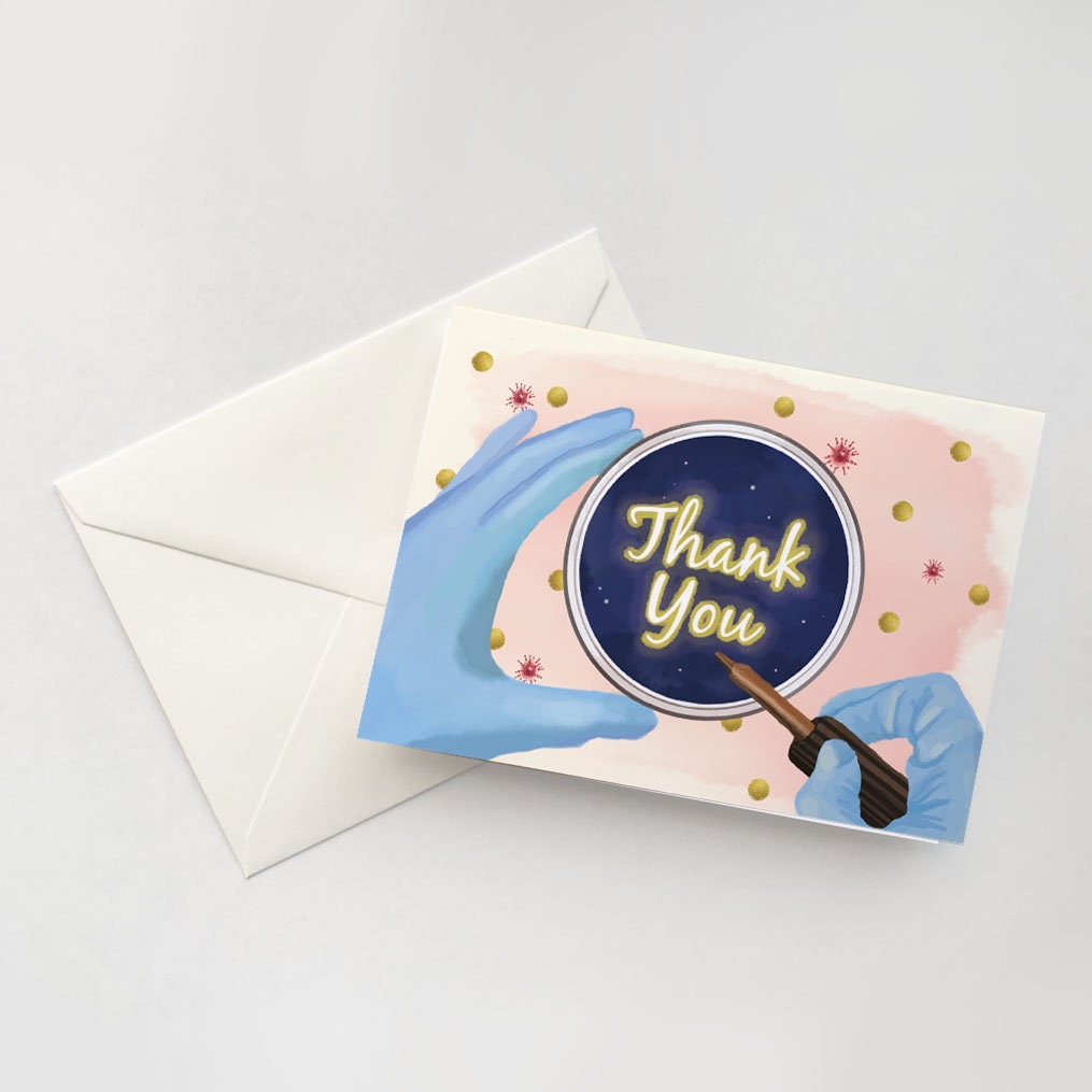 Thank You Card for Microbiology Professor, Chemistry, Biology, Science ...