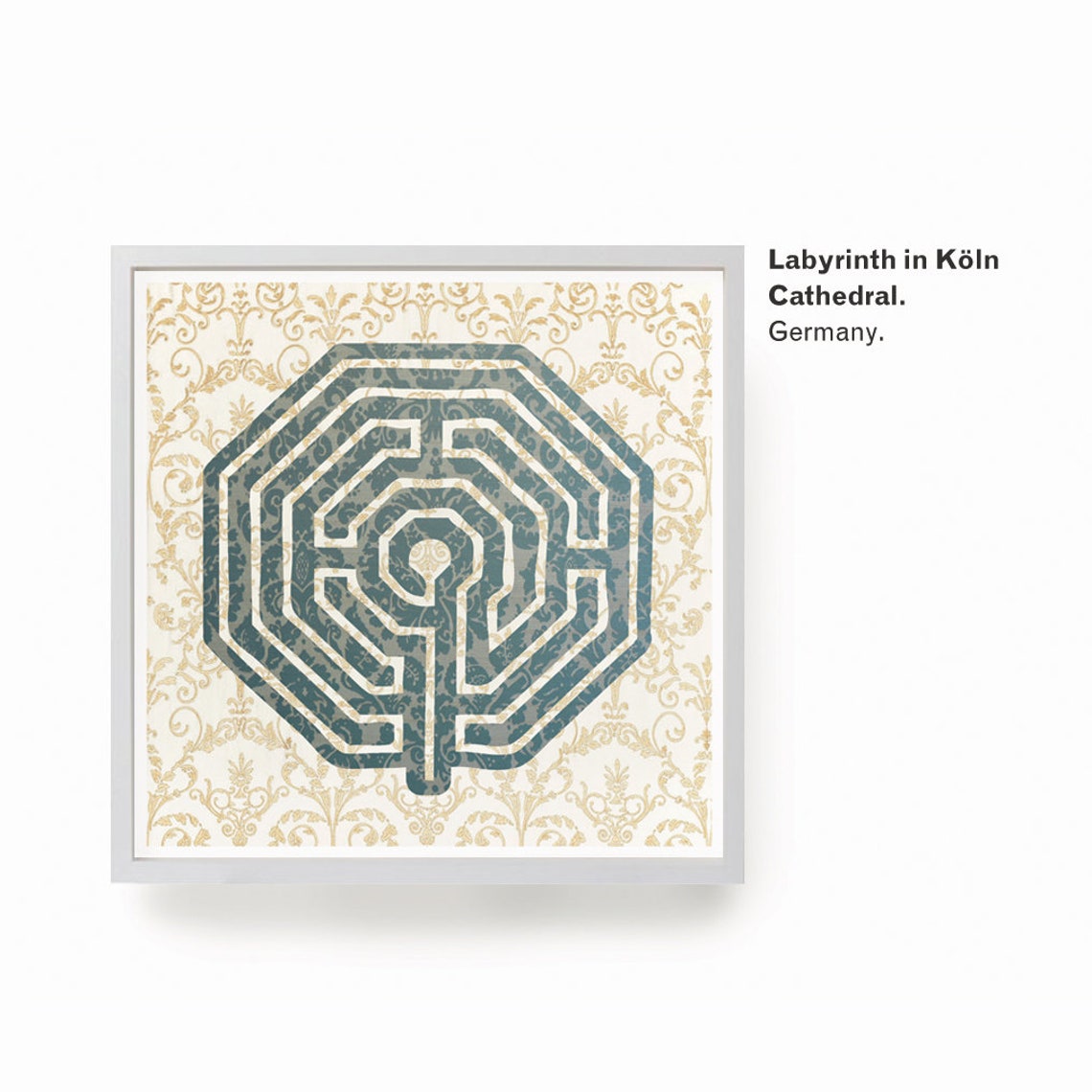 Labyrinth Set of 4 Poster Print Wall Decor Art 12 X 12 | Etsy