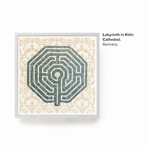 Labyrinth Set of 4 Poster, Print, Wall Decor, Art, 12 X 12 Inch - Etsy