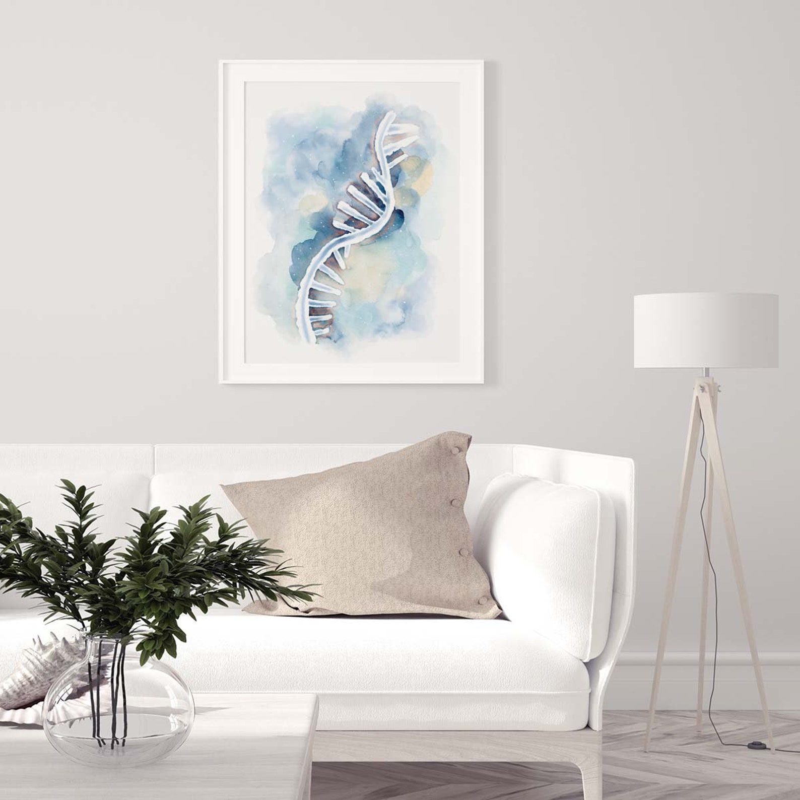 RNA Abstract Art Genetics Poster, Molecular Biology Print, Genetics Art, Biochemistry Wall Decor ...