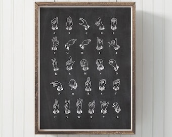 Sign Language Art - Etsy