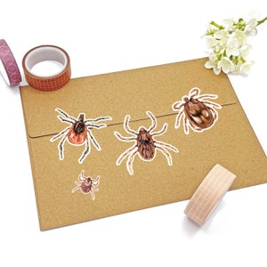 Tick Sticker, Parasite Sticker, Parasitology Sticker, Tick Collection ...