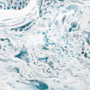 Dermatology Art, Watercolor Epidermis Art Poster, Histology Watercolor ...