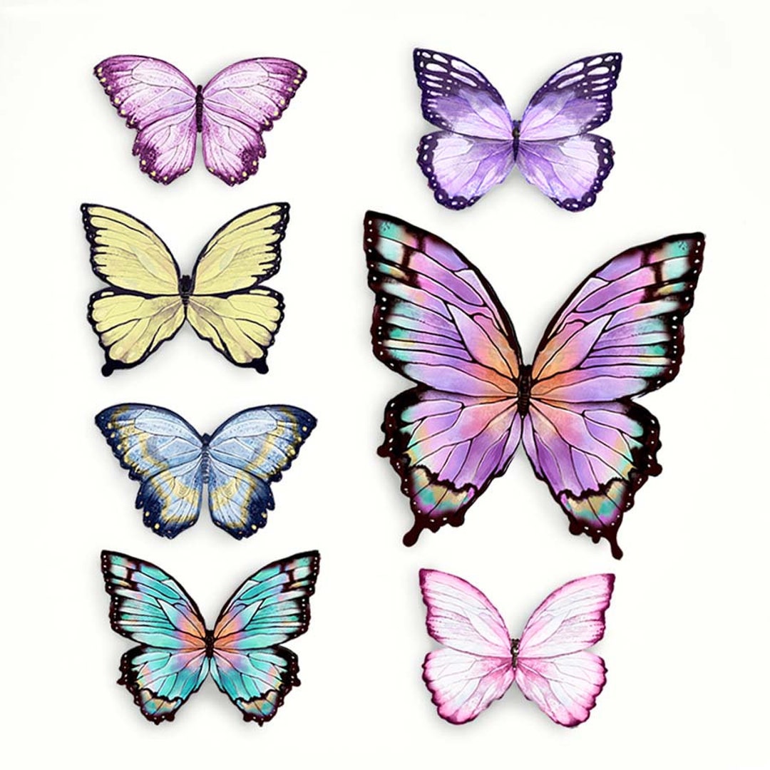 Butterfly Stickers, 7 Stickers, Butterfly Decal, Laptop Sticker - Etsy