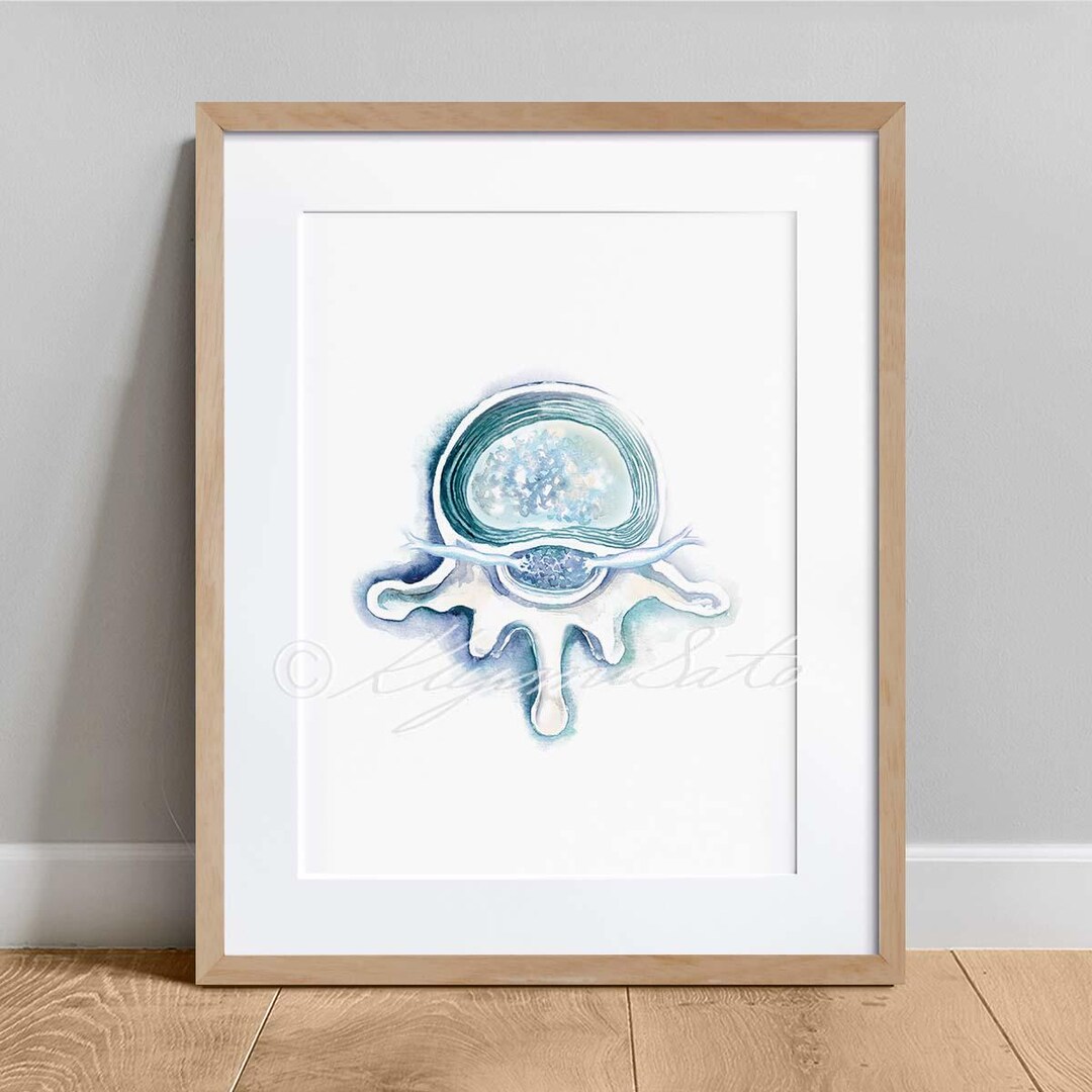 Spinal Nerve Abstract Art Poster, Orthopedics Wall Decor, Chiropractic ...