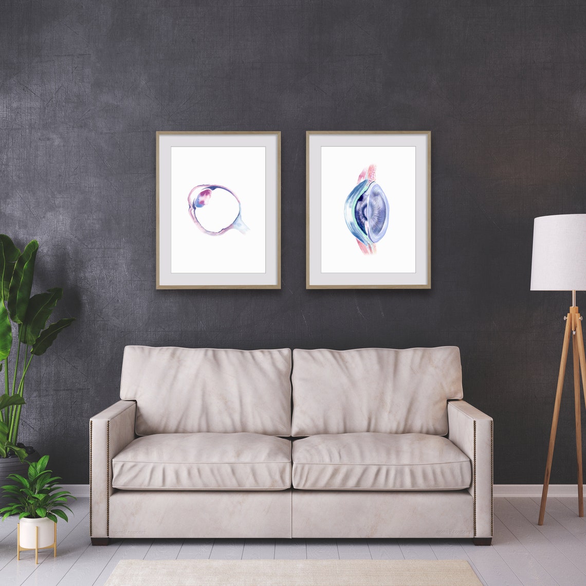 Eye Lens Poster, Optometry Science Art Print, Ophthalmology Wall Decor ...