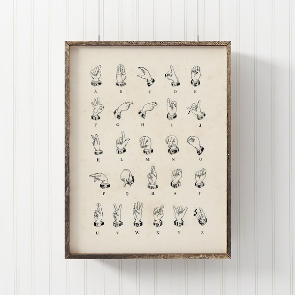 Sign Language Art - Etsy
