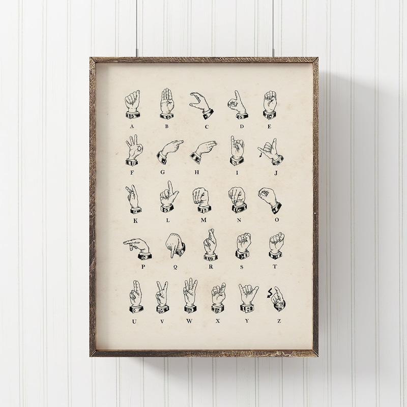 Sign Language Art - Etsy