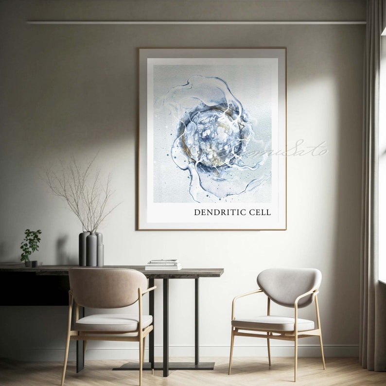 Dendritic Cell Innate Immunity Art Print Blood Cell Cytology - Etsy