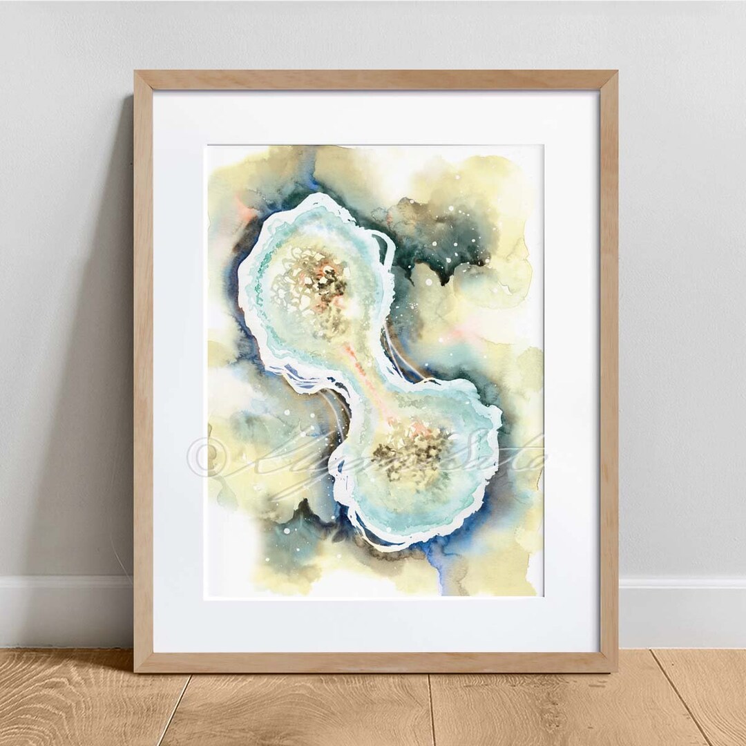 Cell Duplication Abstract Art Biology Poster Science Biochemistry Art ...