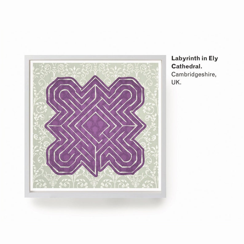 Labyrinth Set of 4 Poster, Print, Wall Decor, Art, 12 X 12 Inch - Etsy